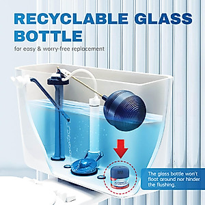 Vacplus Toilet Bowl Cleaners - 3 Pack, Krazy Clean Automatic Long-Lasting Toilet Cleaner Bottles, Easy-to-Use & Powerful Cleaning