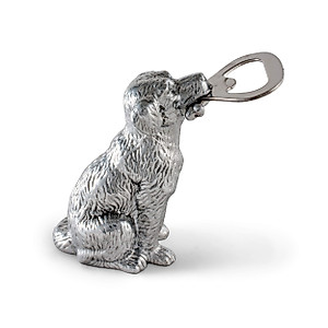 Arthur Court Designs Aluminum Labrador Hunting Dog Bottle Opener Forged Stainless Steel Head 4.5 inch Tall