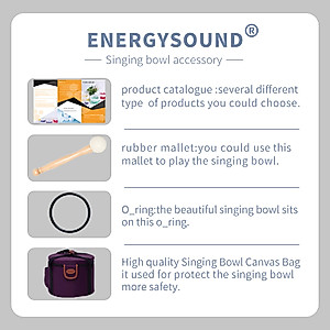 ENERGYSOUND 432Hz Perfect Pitch C Note Root Chakra Red Colored Frosted Quartz Crystal Singing Bowl 10 inch +with Heavy Duty Case Bag mallet &O-ring included