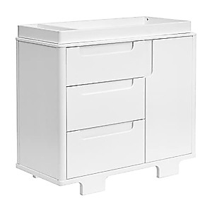 Babyletto Yuzu 3-Drawer Dresser in White, Greenguard Gold Certified