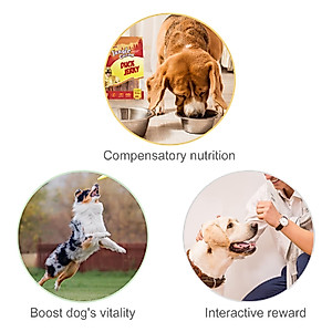 Jungle Calling Dog Treats, Duck Jerky for Dogs, Slow Roasted Snacks for Medium and Large Dogs Chewy Training Treats, 10.6 oz