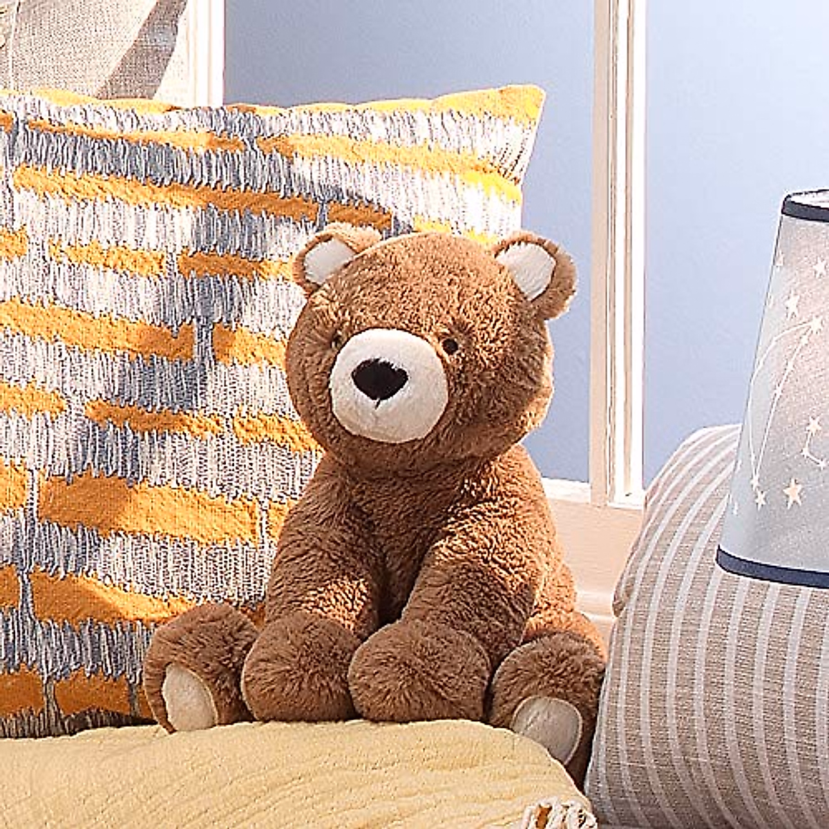 Lambs & Ivy Sierra Sky Brown Plush Bear Stuffed Animal Toy Plushie - Wally