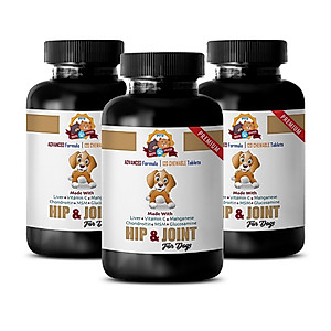 PETS HEALTH SOLUTION Hip and Joint Supplements for Large Dogs - Dog Hip and Joint Support - Premium Formula - Dog Bites Healthy - Dog glucosamine Treats - 3 Bottle (360 Chews)