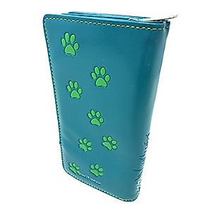 Shag Wear Large Women's Wallet Green Eyes Kitty