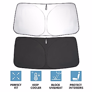 SKTU 2024 2025 Supra Front Windshield Sunshade for 2020 2021 2022 2023 2024 2025 Toyota GR Supra Windshield Sun Shade Foldable for Blocks UV Rays and Blocks Heat and Sun Keeps Vehicle Cool