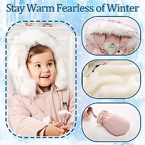 UVIPC Baby Winter Snowsuit Toddler Winter Suit Outwear Hooded Snow Outfit Footie Snow Suit for 3-24M