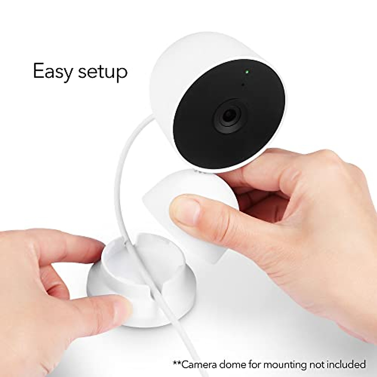 Wasserstein Magnetic Wall Mount Compatible with Google Nest Cam (Indoor, Wired) - More Mounting Options for Nest Cam - (Mounting Dome and Nest Cam Not Included)