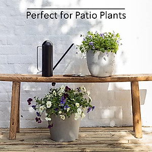 Indoor Watering Can with Long Spout - 50 Ounce Black Watering Can for Indoor Plants - Large Water Can for Plants - House Plant Water Can - Indoor Plant Watering Can