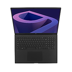 LG gram (2022) 17Z90Q Ultra Lightweight Laptop, 17" (2560 x 1600) IPS Display, Intel Evo 12th Gen i7 1260P Processor, 16GB LPDDR5, 1TB NVMe SSD, FHD Webcam, WiFi 6E, Thunderbolt 4, Windows 11, Black