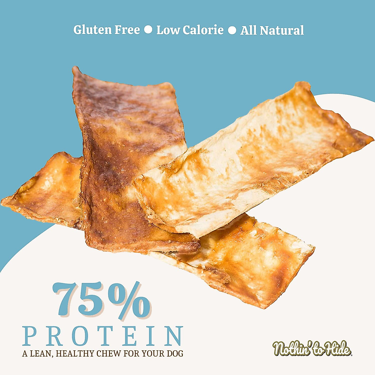 Fieldcrest Farms Nothin to Hide Flip Chips Chews for Dogs - All Natural Rawhide Alternative Treats for Dogs, Chicken, Beef or Peanut Butter Flavor Snack for All Breed Dogs (Beef, 8.5 Oz)