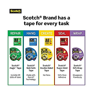 Scotch 378988 Double Sided Tape with Dispenser 1/2-Inch x 6.94 yds. Clear (136)