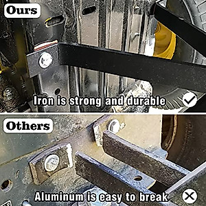 Eapele Trailer Hitch for Lawn Mower, Garden Tractor Trailer Hitch, Solid Iron Construction, Compatible with John Deere Ariens Cub Cadet Poulan Pro Husky Husqvarna Craftsman Riding Mower