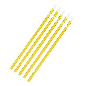 Garosa 100Pcs Interdental Brush 4 Colors Dental Disposable Micro Applicator Brush Sticks Oral Dental Hygiene Tooth Cleaning Tool Disposable Applicators(Yellow)