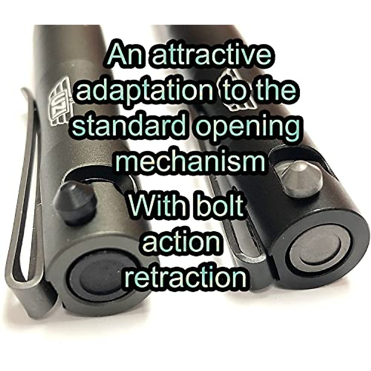 UZI Tactical Bolt Action Pen, Ultra Durable Aircraft Aluminum (UZI-Tacpen15-GM) Ballpoint Writing Tactical Pen Gun Metal