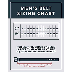 Steve Madden Men's Dress Casual Every Day Leather Belt, Cognac/Black (Feather Edge), 36