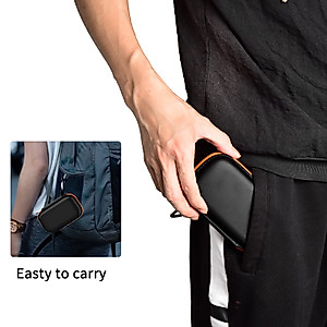 Case Compatible with SanDisk 1TB 2TB 500GB Extreme Portable SSD, Fits for SanDisk PRO External Solid State Drive, Hard Drive Storage Holder for SDSSDE61/ SDSSDE60/ SDSSDE81 (Box Only)(Orange)