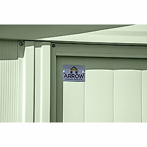 Arrow Classic Steel Storage Shed, 6x4, Sage Green