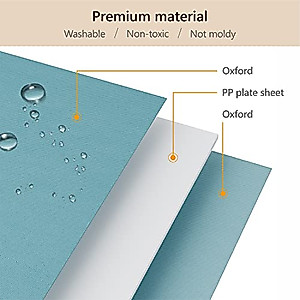 CubiCubi Dresser for Bedroom, Tall Dresser with 5 Drawers Oxford Fabric Dresser, Storage Tower Organizer for Closet, Hallway, Living Room, College Dorm, Steel Frame, Wood Top, Tiffany Blue