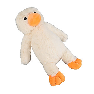 TITA-DONG Dog Plush Duck Squeaky Toy, Dog Cat Play Interactive Toys Relieve Boredom Bite Resistant Squeaky Toys Dog Chew Toys Teeth Cleaning Dog Toys for Small Medium Dogs Pets Supplies(L)