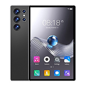 Jectse 10.1 Inch Tablet, 3200x1440 Resolution 8GB RAM 128GB ROM 4G LTE Tablet with 8MP 13MP Dual Camera, Gaming Tablet Computer for Kids Tablet (Black)