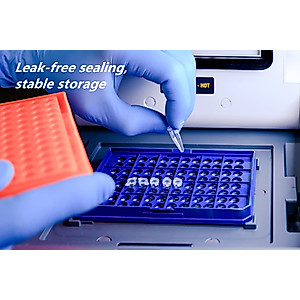 Ackers Science 1000Pcs 0.2ml Polypropylene Graduated Microcentrifuge Tubes with Snap Cap,Natural