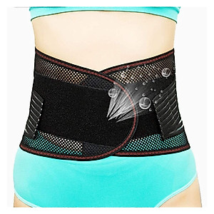 Breathable Lumbar Support Pain Relief Adjusable Self-Heating Magnetic Therapy Prevention Spine Injury and Improves Posture Lower Back Belt Brace Unisex (Size : X-Large)