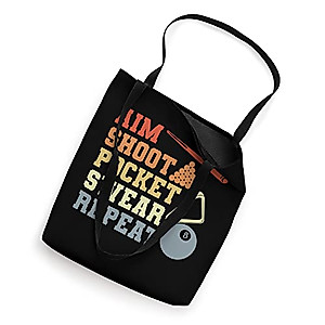 Billiard Daily Routine Cue Sport Design For Billiard Player Tote Bag