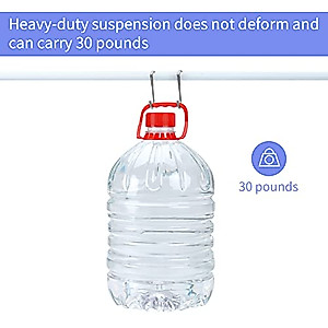 Tinfol Over Door Hook, 8pc Over Cabinet Towel Hook, Stainless Steel Adjustable Double Hook for Kitchen, Closet, Cabinet, Cupboard, Drawer, Wardrobe, Office (Silver)