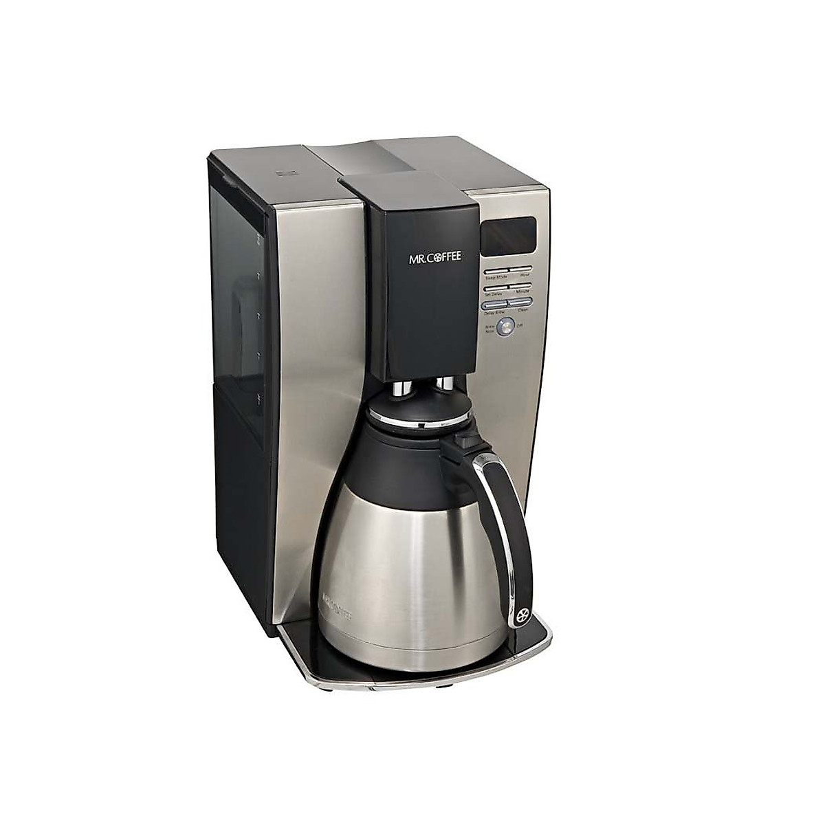 Mr. Coffee Coffee Maker, Programmable Coffee Machine with Auto Pause, 10 Cups, Stainless Steel
