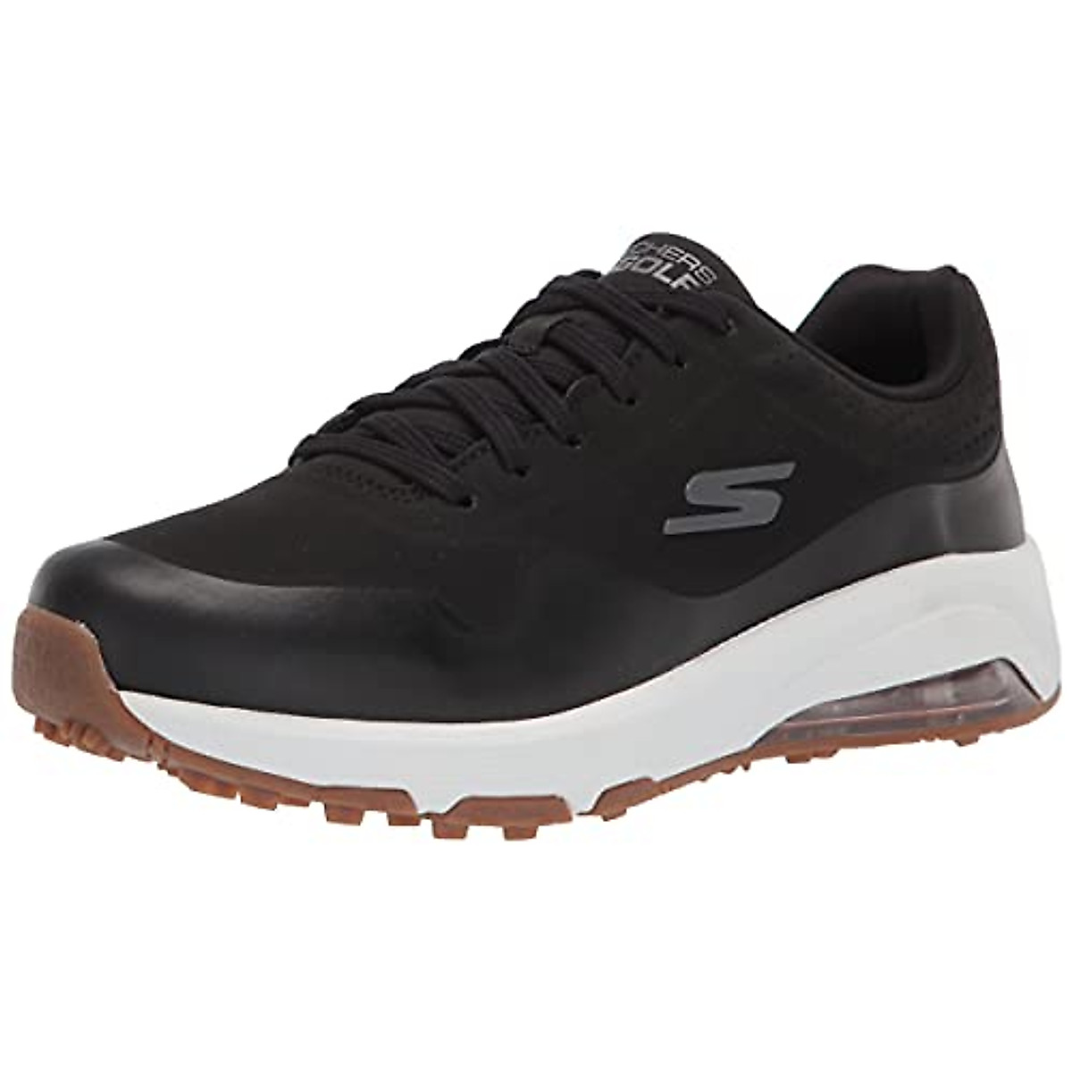 Skechers Women's Skech-Air Dos Relaxed Fit Spikeless Golf Shoe, Black, 7.5