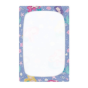 Baby Fitted Mini Crib Sheets Portable Playard Sheets Stretchy Cute Mermaid Starfish Girl Soft Modal