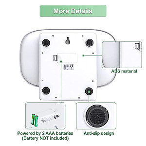 YTCYKJ Digital Pet Scale, Multi-Function LCD Scale Digital Weight with Height Tray Measure Accurately, Perfect for Puppy/Kitty/Hamster/Hedgehog/Food, Capacity up to 22 lb, Length 11inch