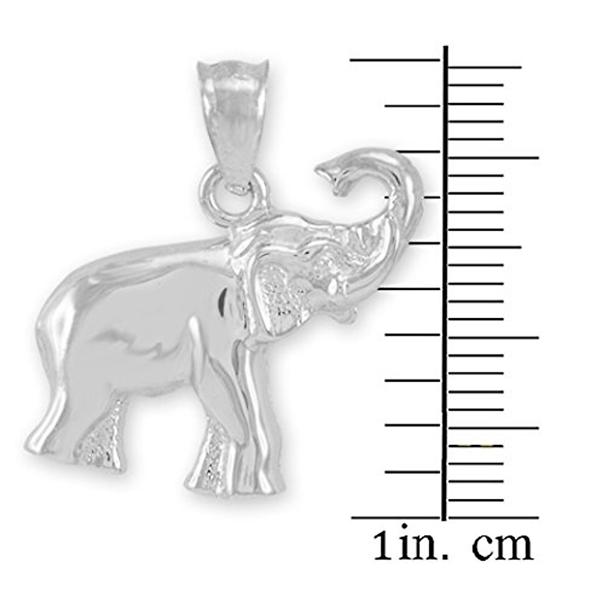 Stunning Sterling Silver Lucky Indian Elephant Charm Pendant