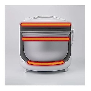 Zojirushi Hello Kitty 5.5-Cup Automatic Rice Cooker and Warmer (White) Bundle with 9.5-Inch Rice Washing Bowl with Side and Bottom Drainers (2 Items)