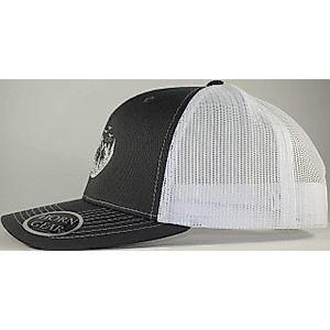 HORN GEAR Trucker Hat - Mountain Hat Edition (Charcoal/White)