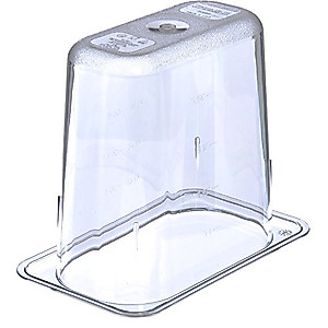 Carlisle FoodService Products 3068807 Plastic Food Pan, 1/9 Size, 6 Inches Deep, Clear (Pack of 6)