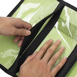 Chuanke Lure Bag 6 Pocket PVC Protective Cover Durable Fishing Bag Trolling Lure Tackle Box 31" x 12"