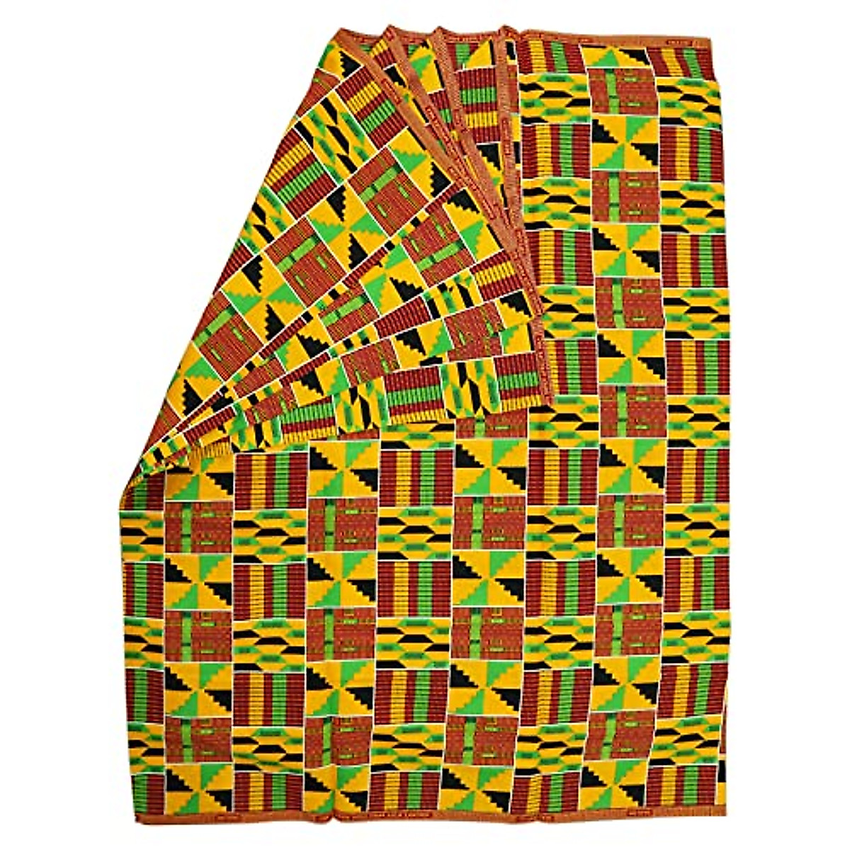 YLT Wax African Fabric Cloth 100% Cotton Ankara Wax Print Fabric 6 Yards Ankara Fabric One Piece Cloth for Party Dress