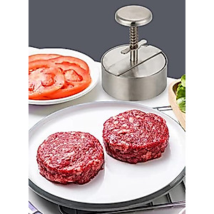 NOBER Burger Press Stainless Steel Grill Griddle Flat Hamburger Patty