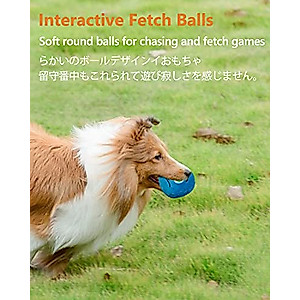 SCHITEC Squeaky Dog Toys, [8 Pack] Soft Stuffed Plush Balls with Squeakers, Interactive Fetch Play for Puppy Small Medium Pets