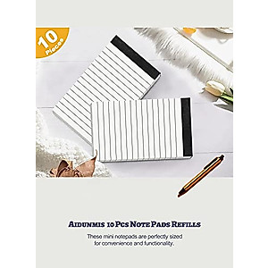 10 Pack Small Notepads Refills Memo Pads 3 x 5 Inch Lined Writing Note Pads with 30 Sheets Note Pad Paper in Each Pad Mini Pocket Notebook Refills for Taking Notes and Reminders Organization Planning