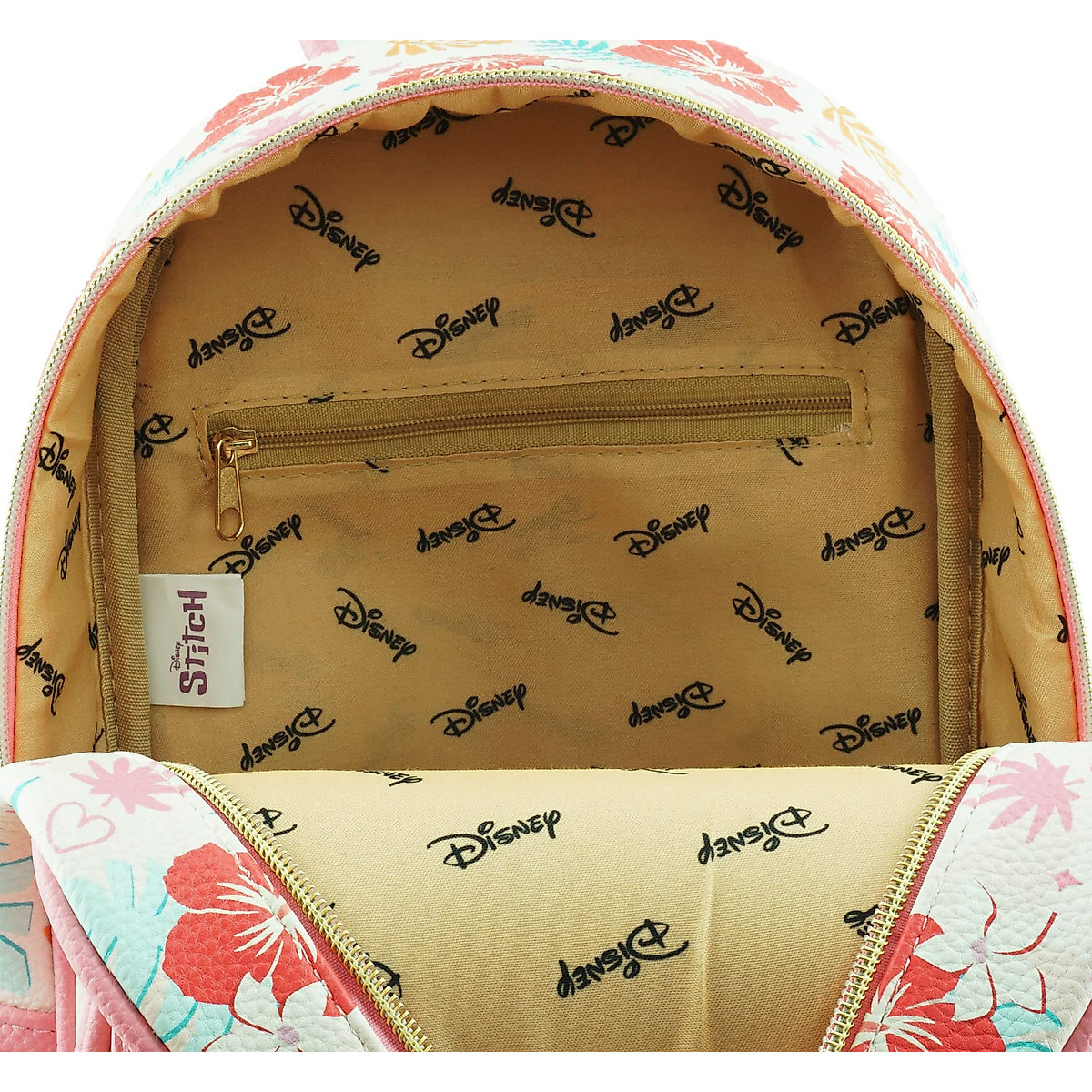 Wondapop Disney Angel and Stitch 11" Vegan Leather Fashion Mini Backpack