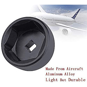 iBetter 7-Piece Oil Filter Wrench Set, Black, Aluminum, 24mm-38mm