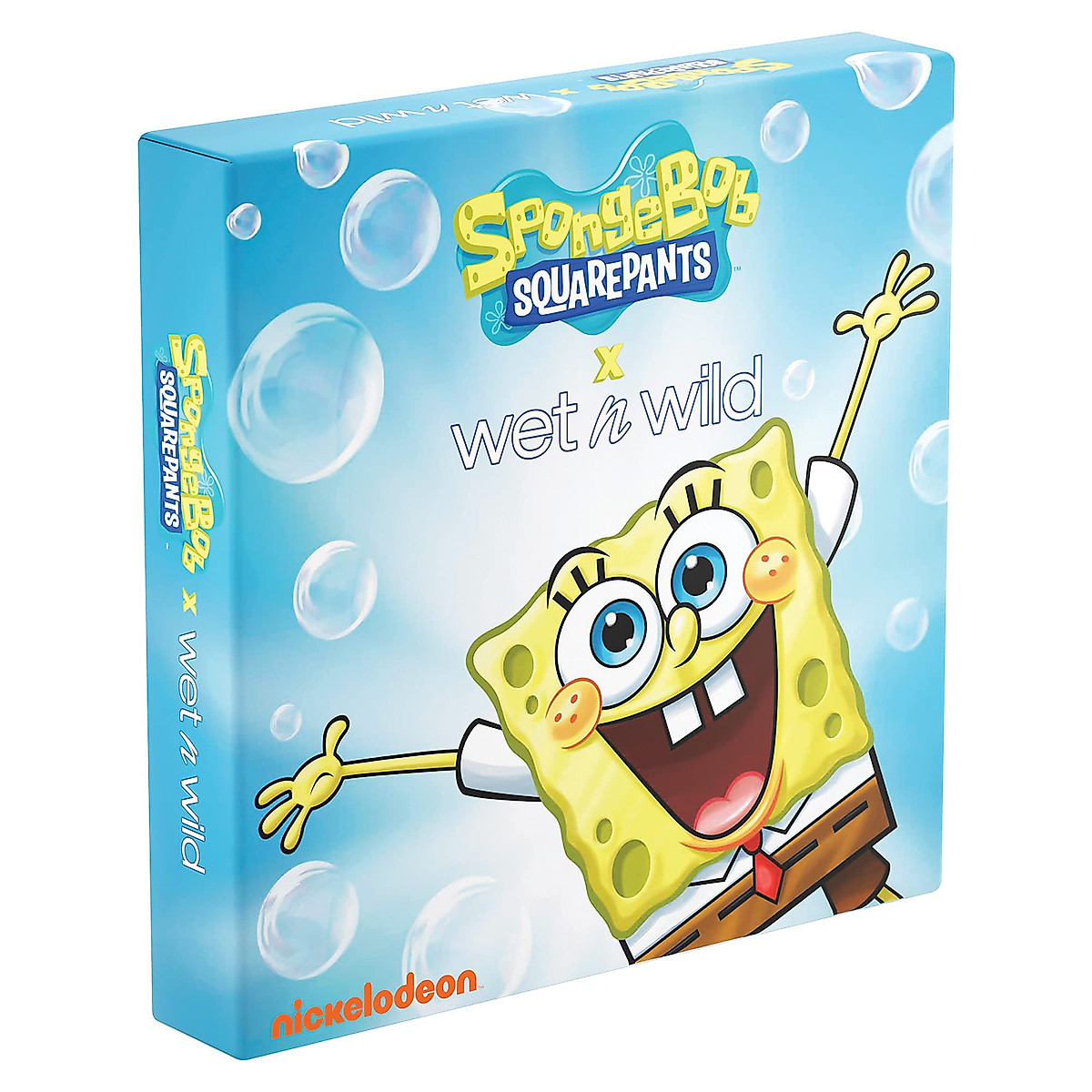 wet n wild SpongeBob Squarepants Makeup Collection PR Box - Makeup Set with Versatile Brushes, Unique Sponges,Vibrant Buildable & Blendable Palettes, Cruelty-Free & Vegan
