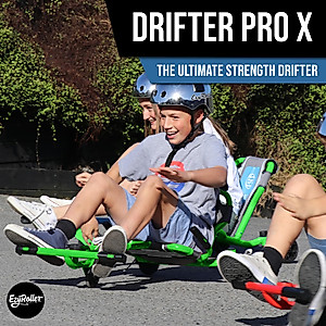 EzyRoller New Drifter Pro-X Ride on Toy for Kids or Adults, Ages 10 and Older Up to 200 lbs.- Green