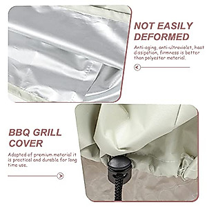 HANABASS Small Grill Cover BBQ Grill Cover Drawstring Grill Cover Garden Grill Cover Cover Round Grill Cover