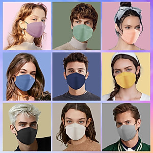 XDX KN95 Face Masks 100 Pack, 5 Layers Breathable Comfortable KN95 Masks for Adults Women Men, 10 Colors Masks Disposable Individually Wrapped