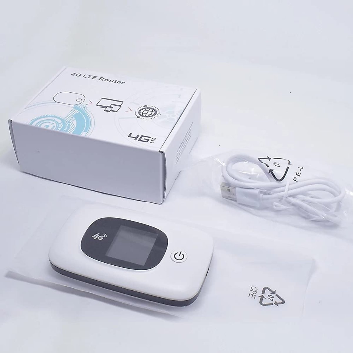 4G LTE Mobile WiFi Router with SIM Card Slot for Travel, Unlocked Portable WiFi Router Hotspot Devices for Travel, ATT T-Mobile Hotspot Devices Portable WiFi Hotspot, Support B2/B4/B5/B12/B17