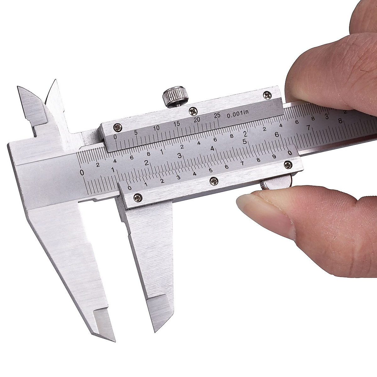Spurtar Vernier Caliper Measuring Tool 6" Stainless Steel, 0-6Inch/0-150mm Manual Non Digital Calipers, 0.001"/0.02mm High Precision Durable Micrometer