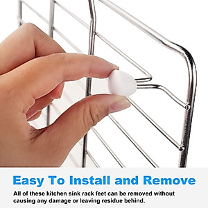 Kitchen Sink Rack Feet 84544-0 Replacement FOR Various Kohler Kitchen Sink Racks Fit Kohler Kitchen Sink Rack K-6639-ST K-6488 K-6489-20 Pack